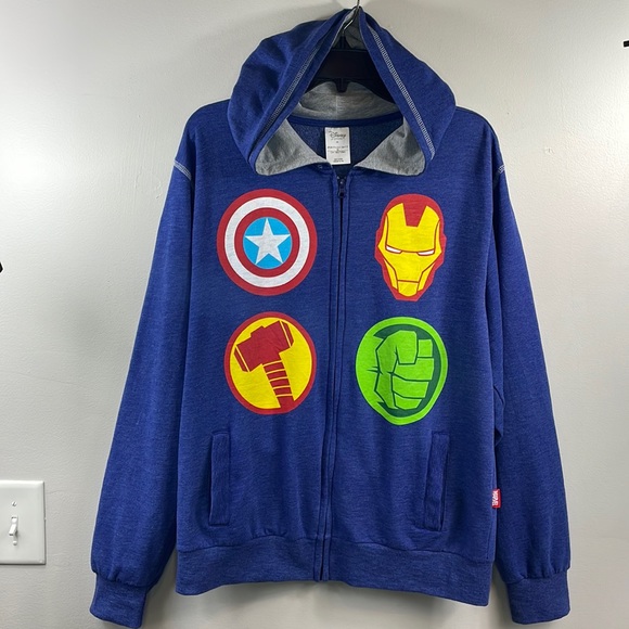 Disney | Jackets & Coats | Disney Store Marvel Avengers Full Zipped ...